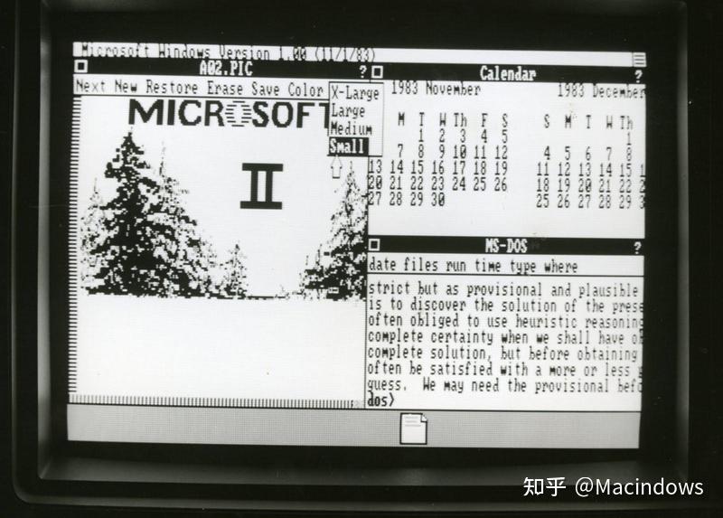 Windows 1.0开发历程和程序集 - 知乎