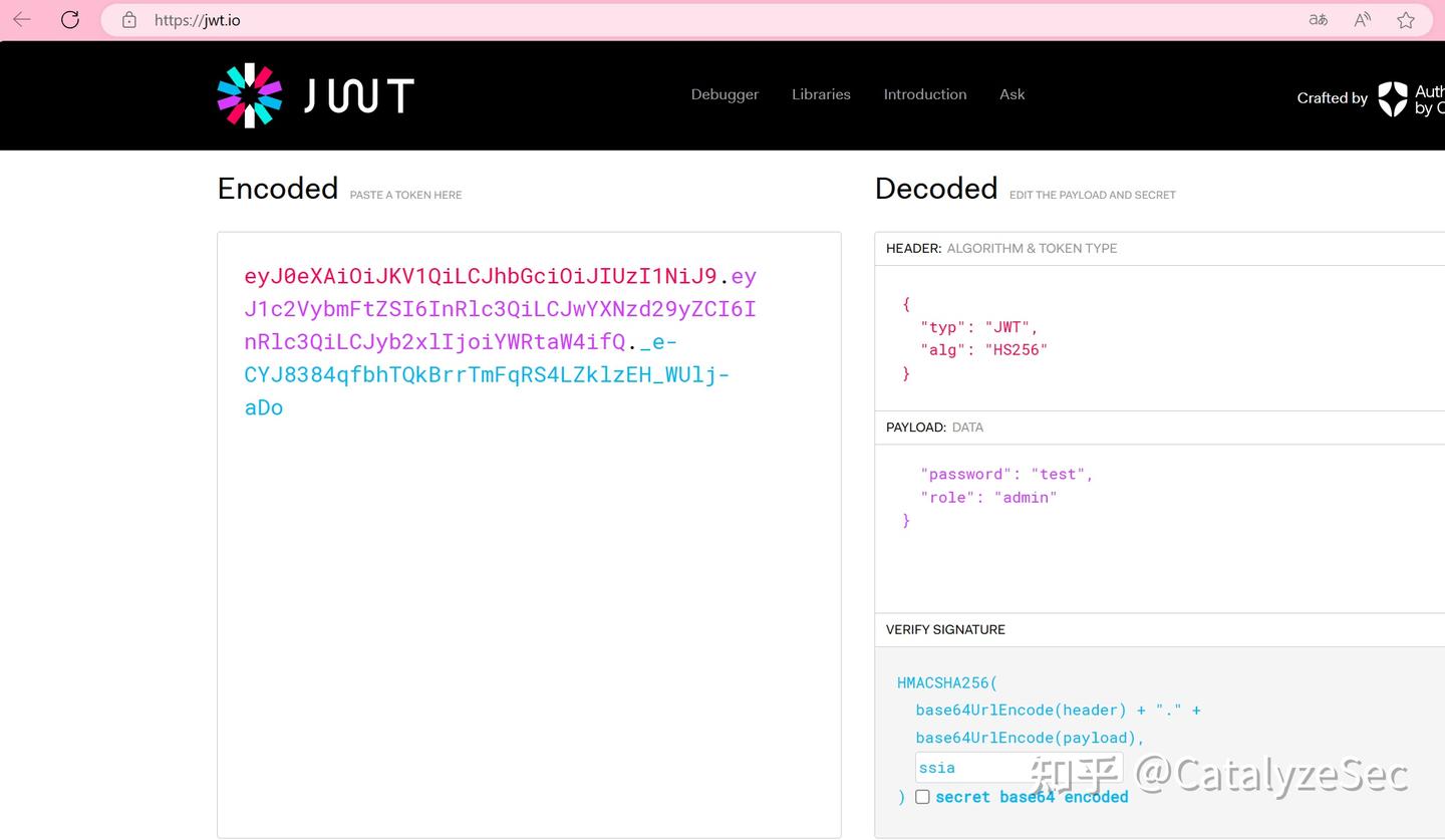 从0学习CTF-从ctfhub来了解JWT - 知乎