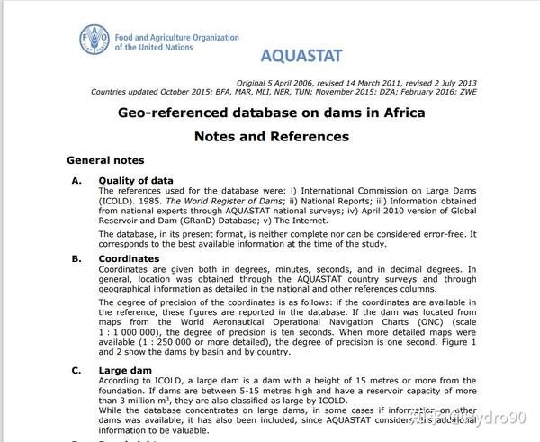 Geo-referenced Database on Dams（全球大坝数据库）介绍及下载 - 知乎