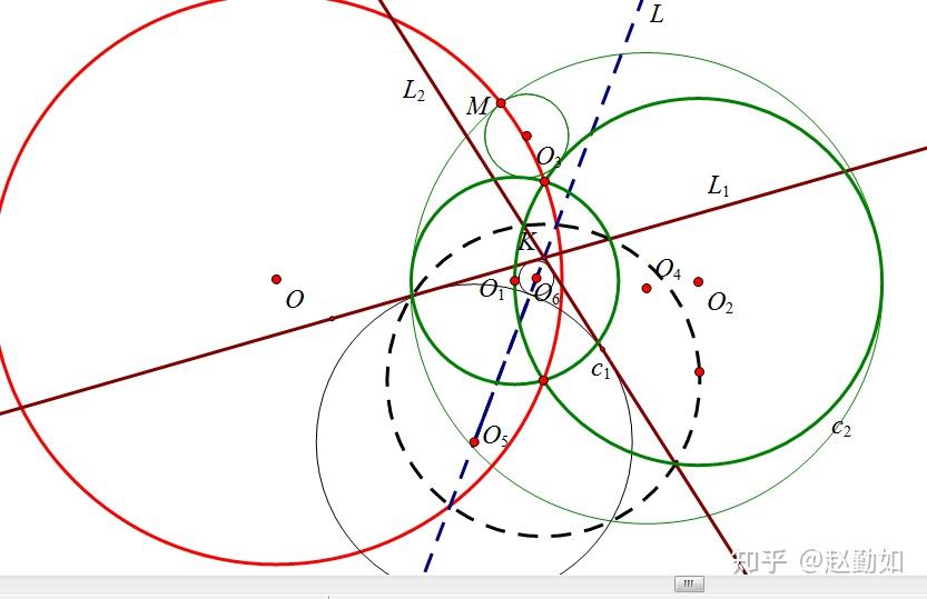 一个有趣的几何问题——两个相切的动圆与两个定圆都相切，其切点轨迹是什么？ - 知乎