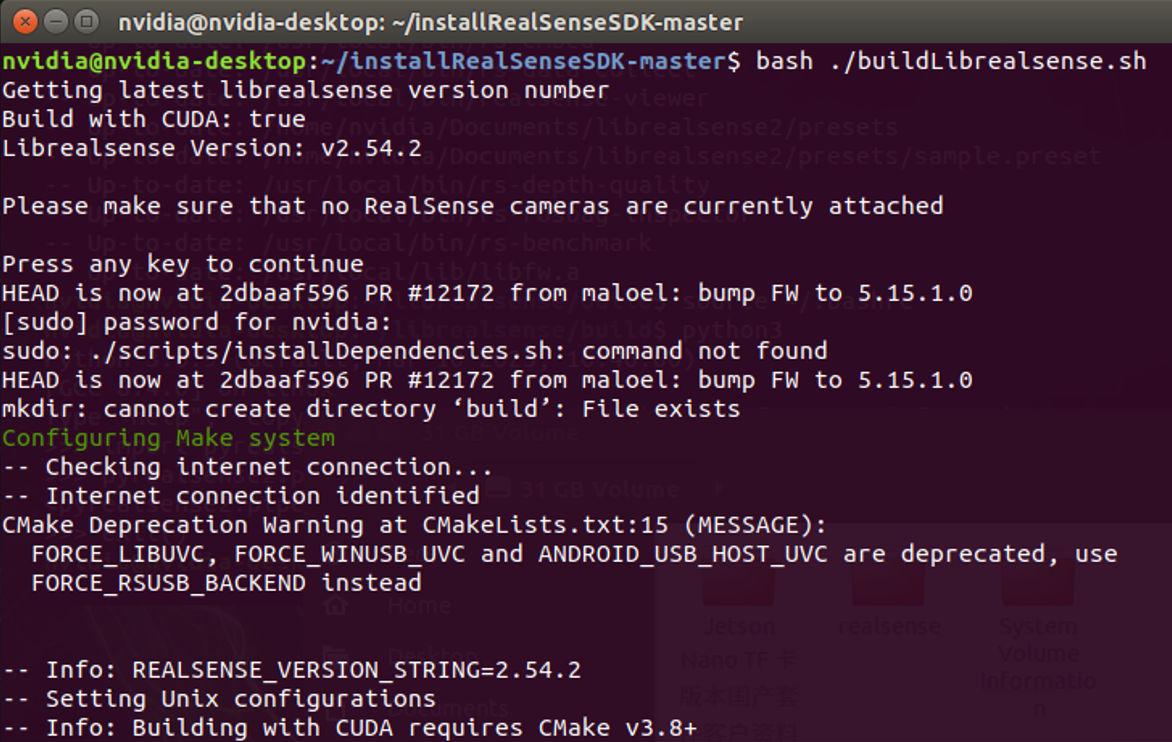 Jetson nano配置Intel Realsense435i相机 - 知乎
