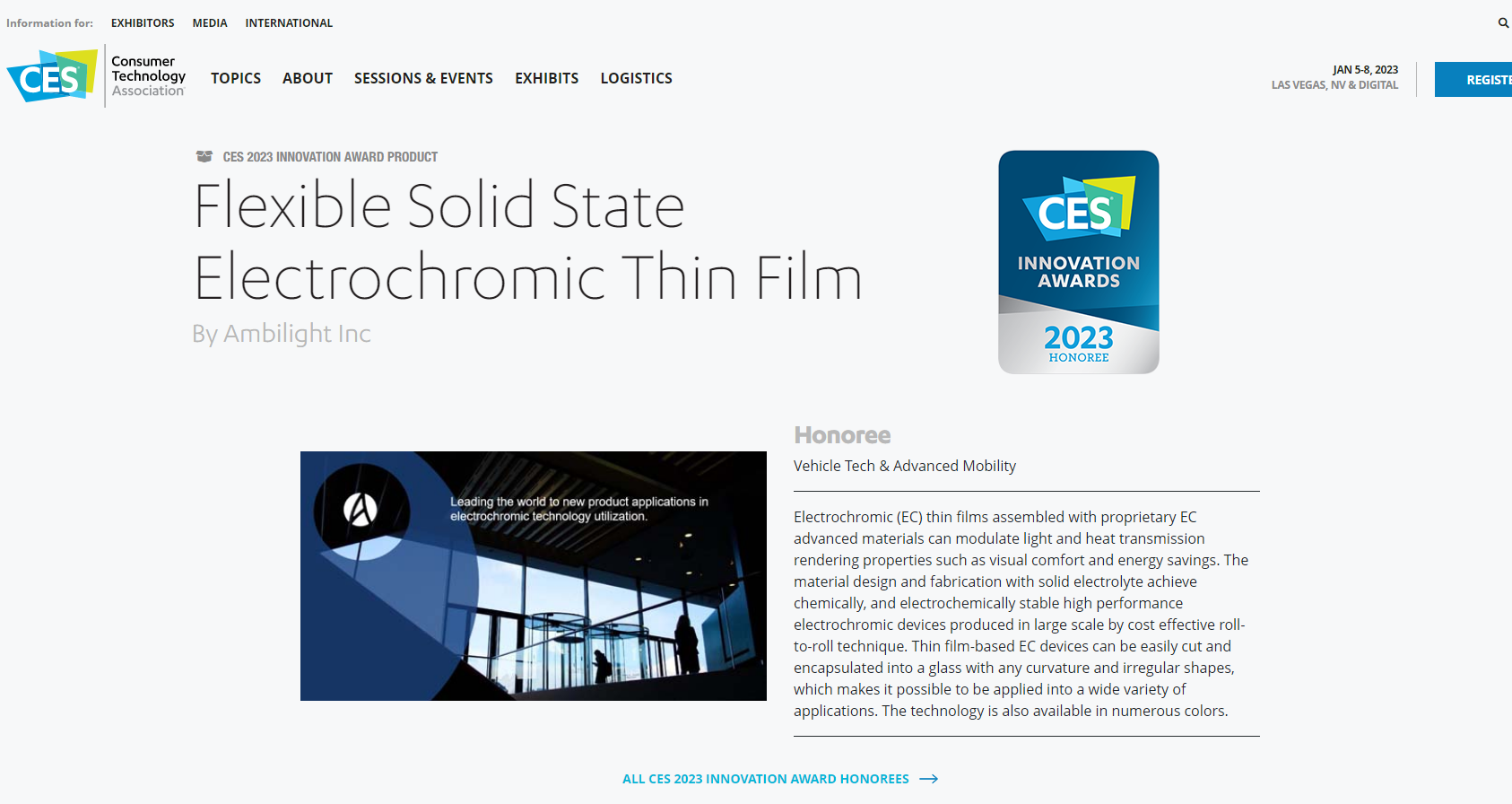 News| 光羿科技荣获CES 2023车辆技术与先进移动出行创新奖！ - 知乎