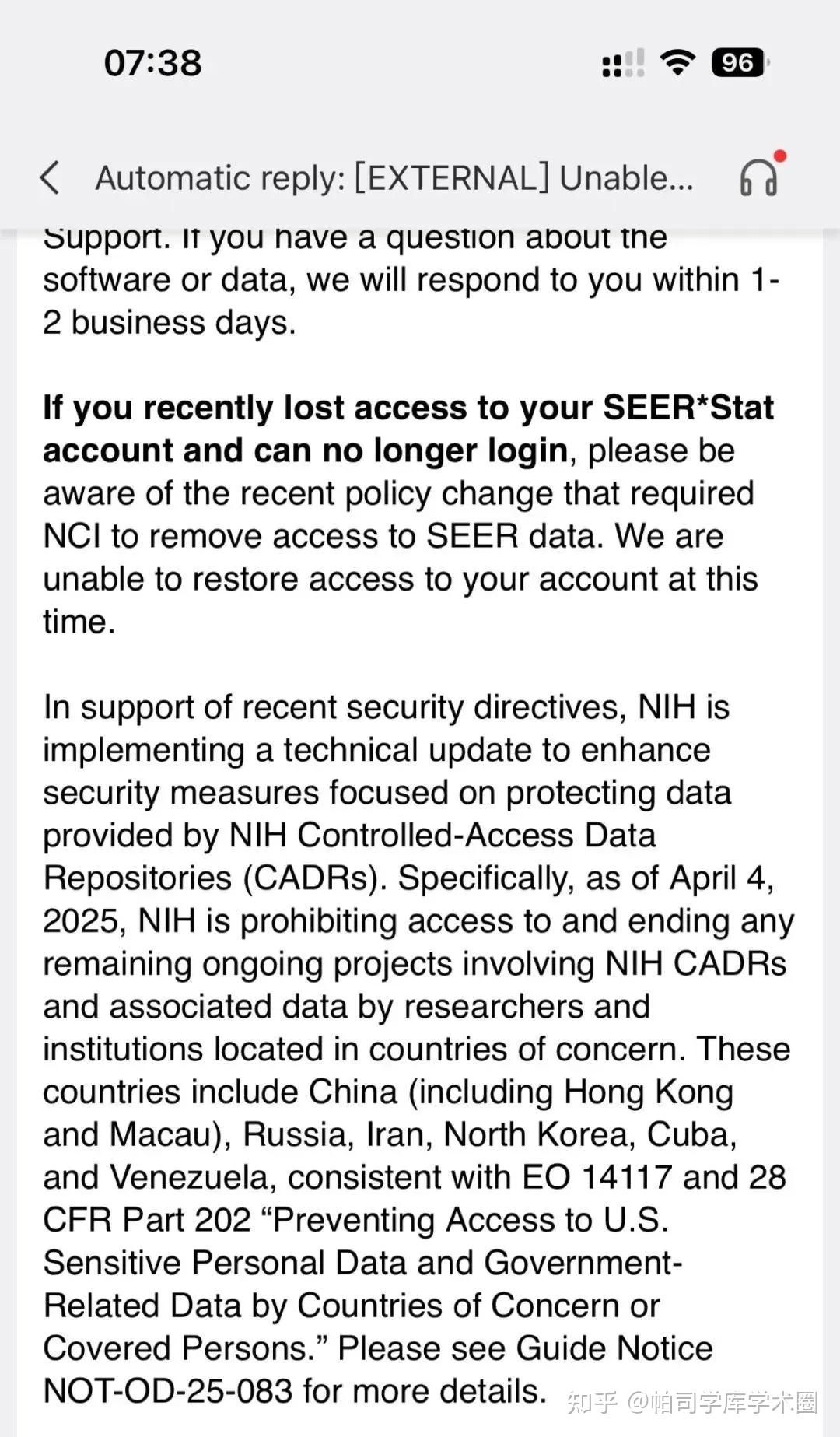 突发！SEER 全面禁用中国用户，TCGA、GEO部分受限，Pubmed暂时 “幸存”，但风险犹存？！ - 知乎