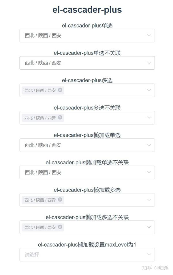 修复element ui级联懒加载问题，二次封装成el-cascader-plus - 知乎