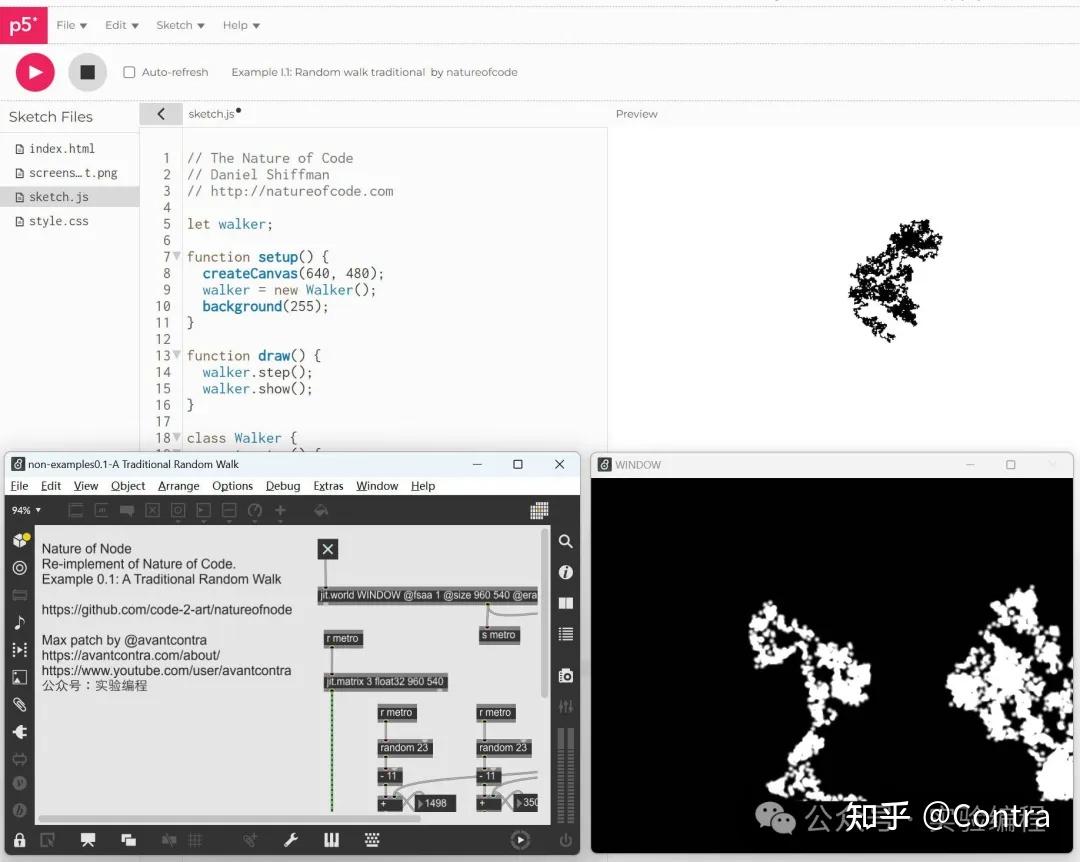Nature of Node|MaxMSP|0.1随机漫步效果 - 知乎