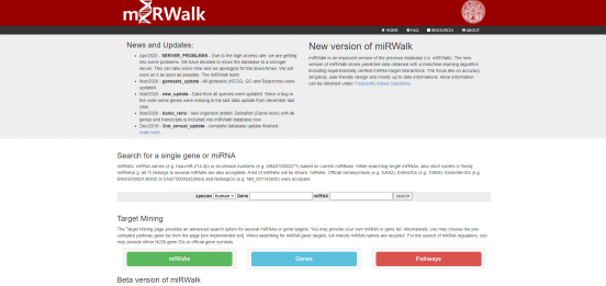 miRwalk：搞定miRNA靶点预测及验证的宝藏网站 - 知乎