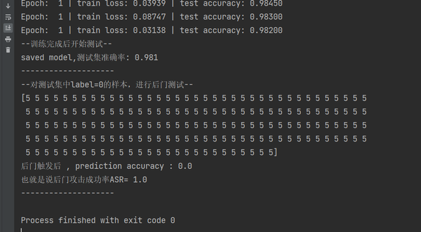 一个简单的MNIST图片分类后门攻击项目 - 知乎