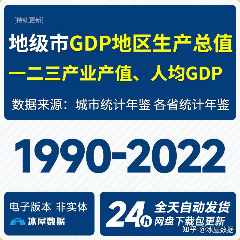 1990-2022年地级市GDP地区生产总值城市一二三产业产值占比人均GDP数据 - 知乎