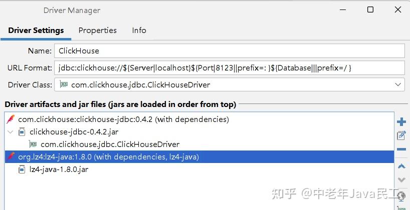 clickhouse-jdbc连接数据库报错LZ4 is not supported. Please disable compression的处理办法 - 知乎