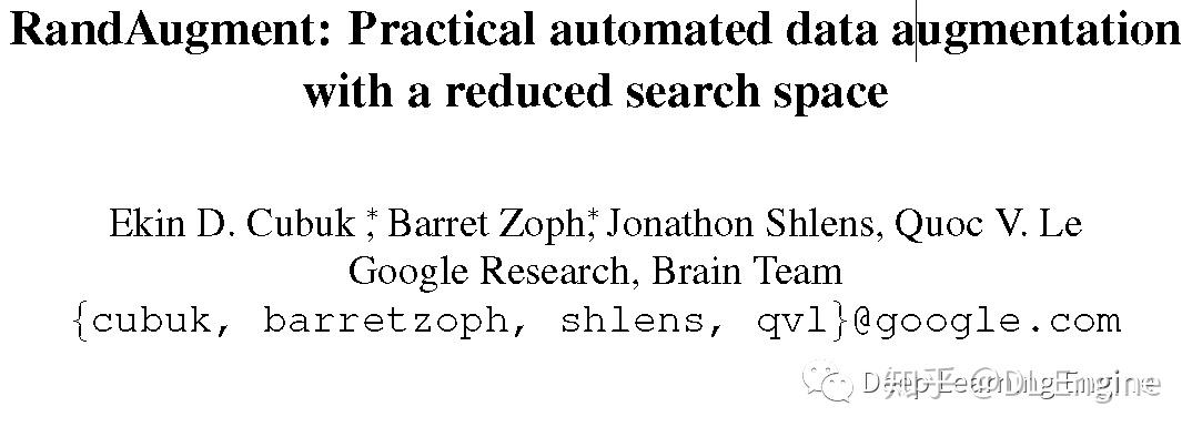 Google开箱即用数据增强RandAugment | NeurIPS 2020 - 知乎