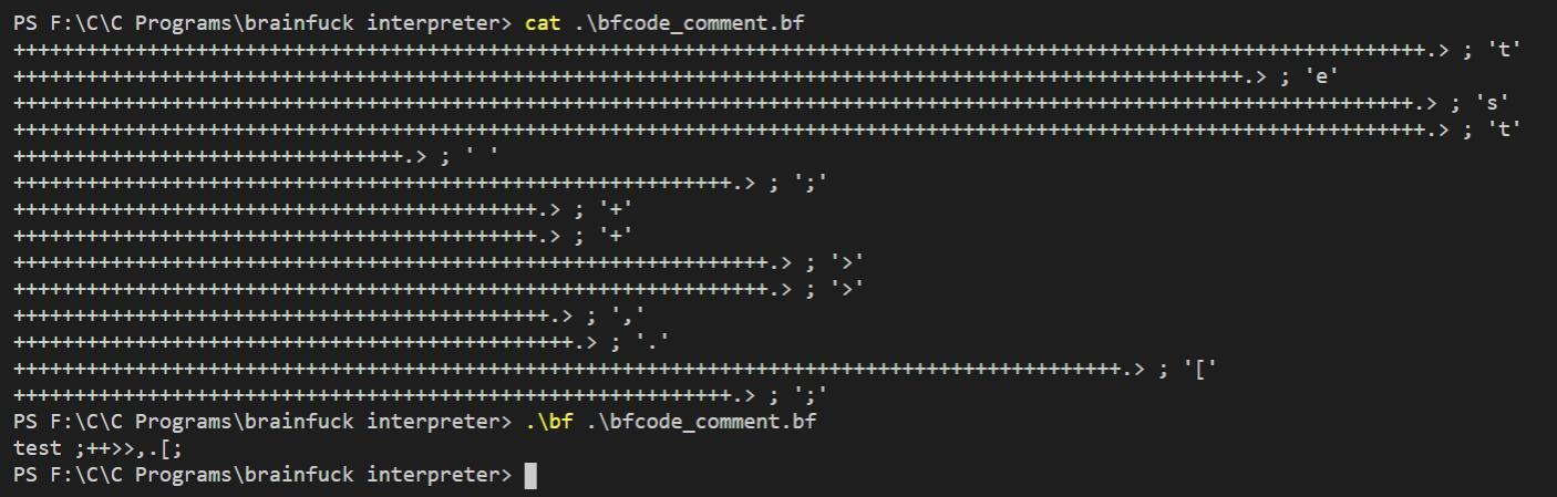 Brainfuck interpreter in C - 知乎