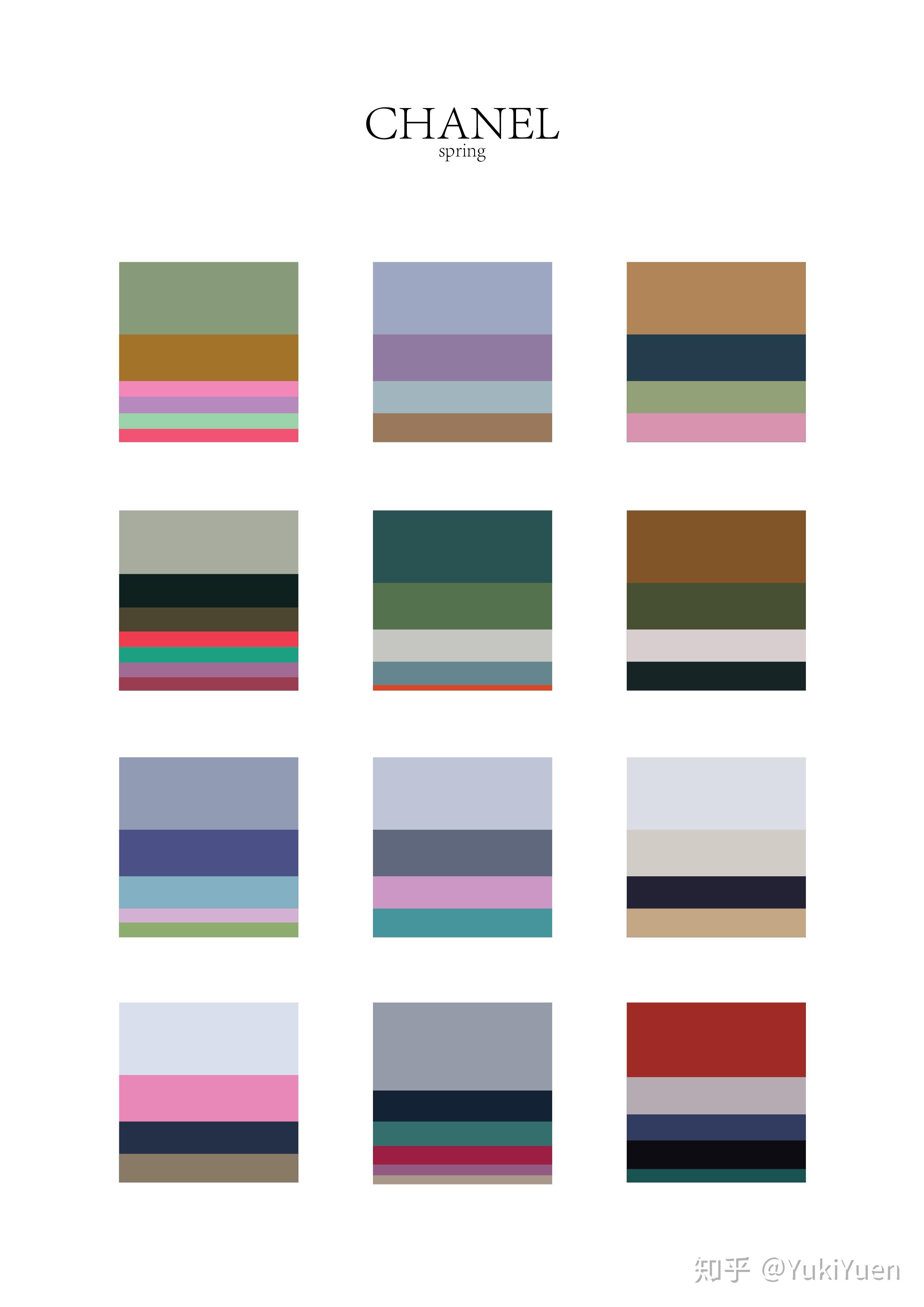 配色（持续更新） | 奢侈品系列——香奈儿CHANEL篇 - 知乎