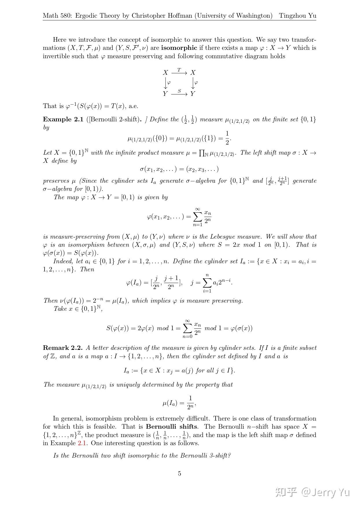 遍历论(Ergodic theory)讲义 Week 2 - 知乎