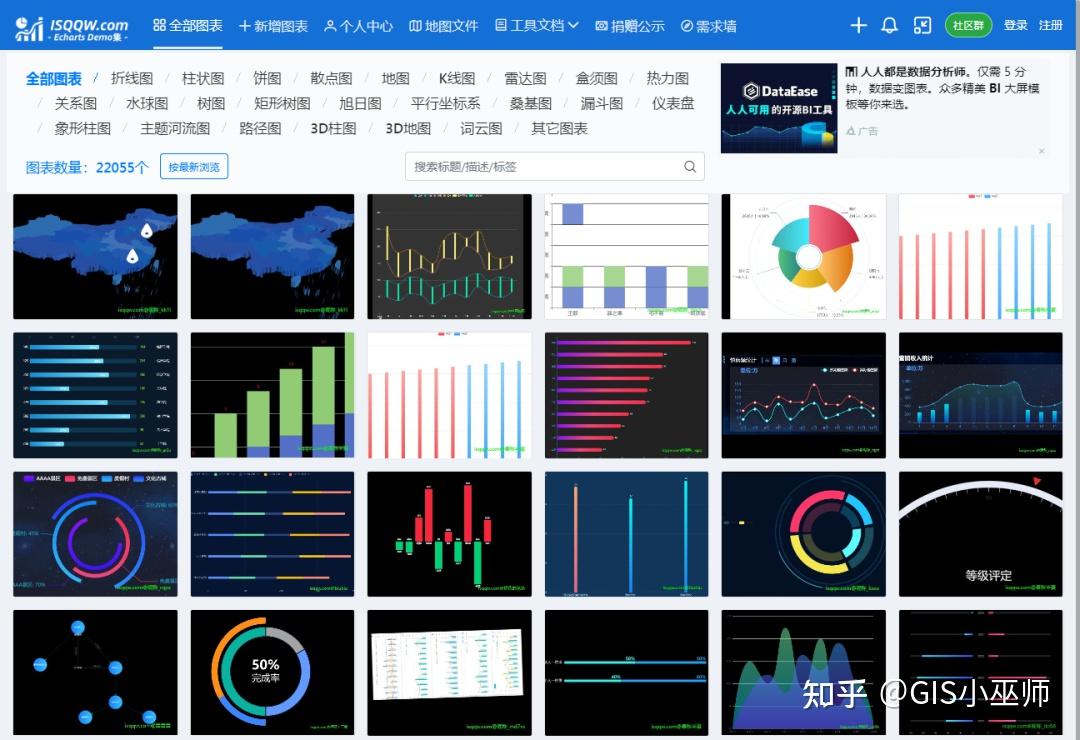 【拿走即用】Echarts案例网站、150套源码模板、入门视频教程 - 知乎