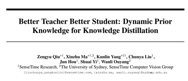 Better Teacher Better Student: Dynamic Prior Knowledge for Knowledge ...