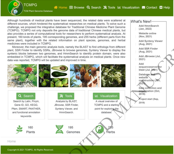 Horticulture Research | TCMPG：中药植物基因组综合数据库 - 知乎