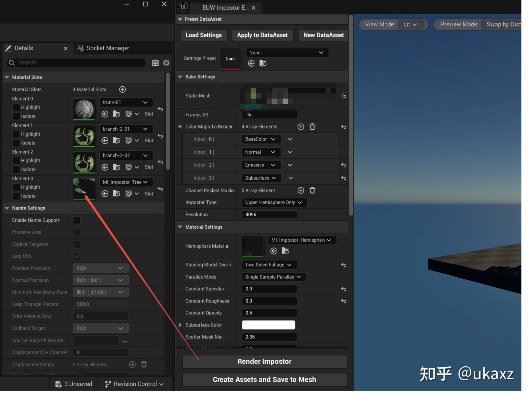 UE5.5 Impostor Baker 使用入口 - 知乎