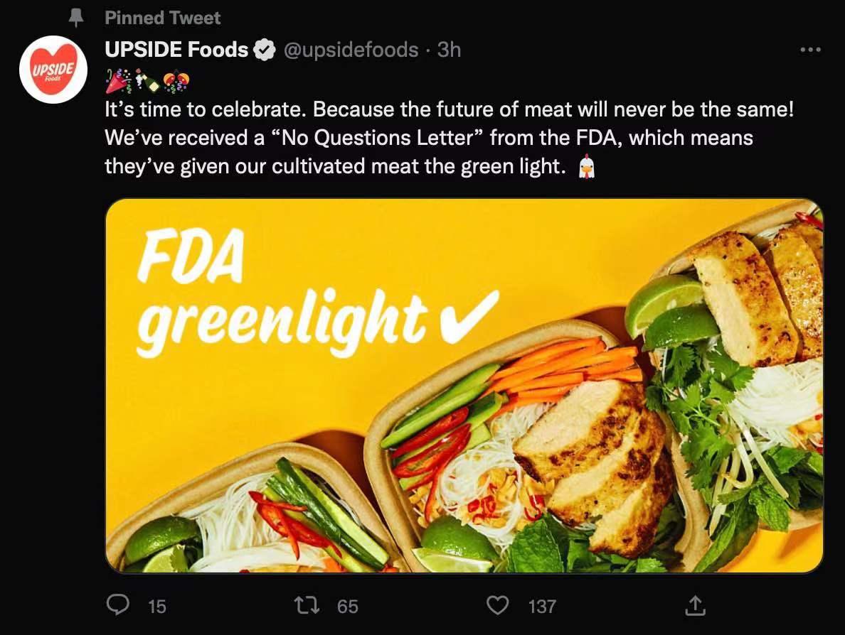 细胞肉公司Upside Foods冲出重围，FDA开绿灯、获超6亿美元融资 - 知乎