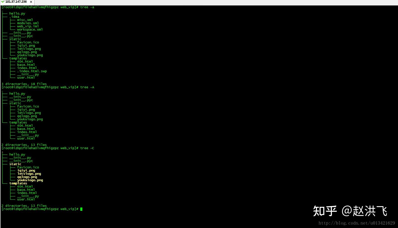 5、linux tree 文件以树的形式显示命令 - 知乎