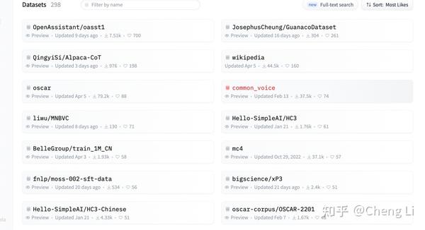 【骆驼读论文】HuggingFace社区上 29个中文数据集的整理 - 知乎