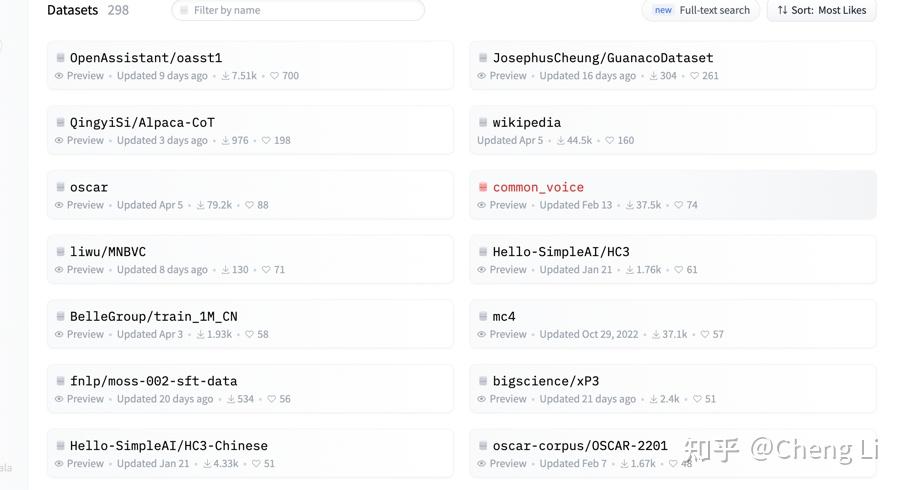 【骆驼读论文】HuggingFace社区上 29个中文数据集的整理 - 知乎