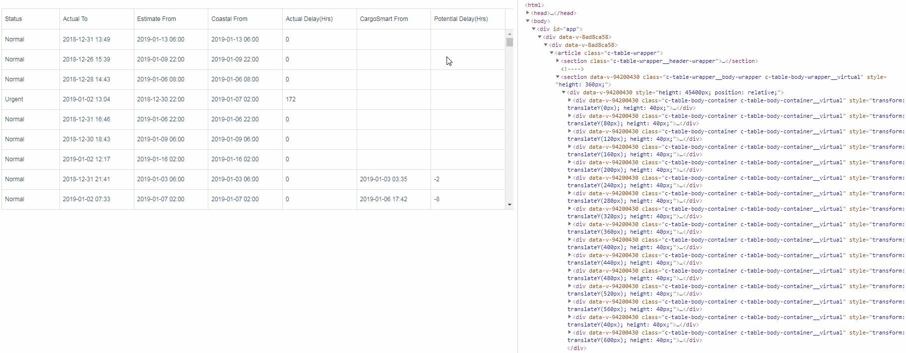 Vue - Table表格渲染上千数据优化 - 知乎
