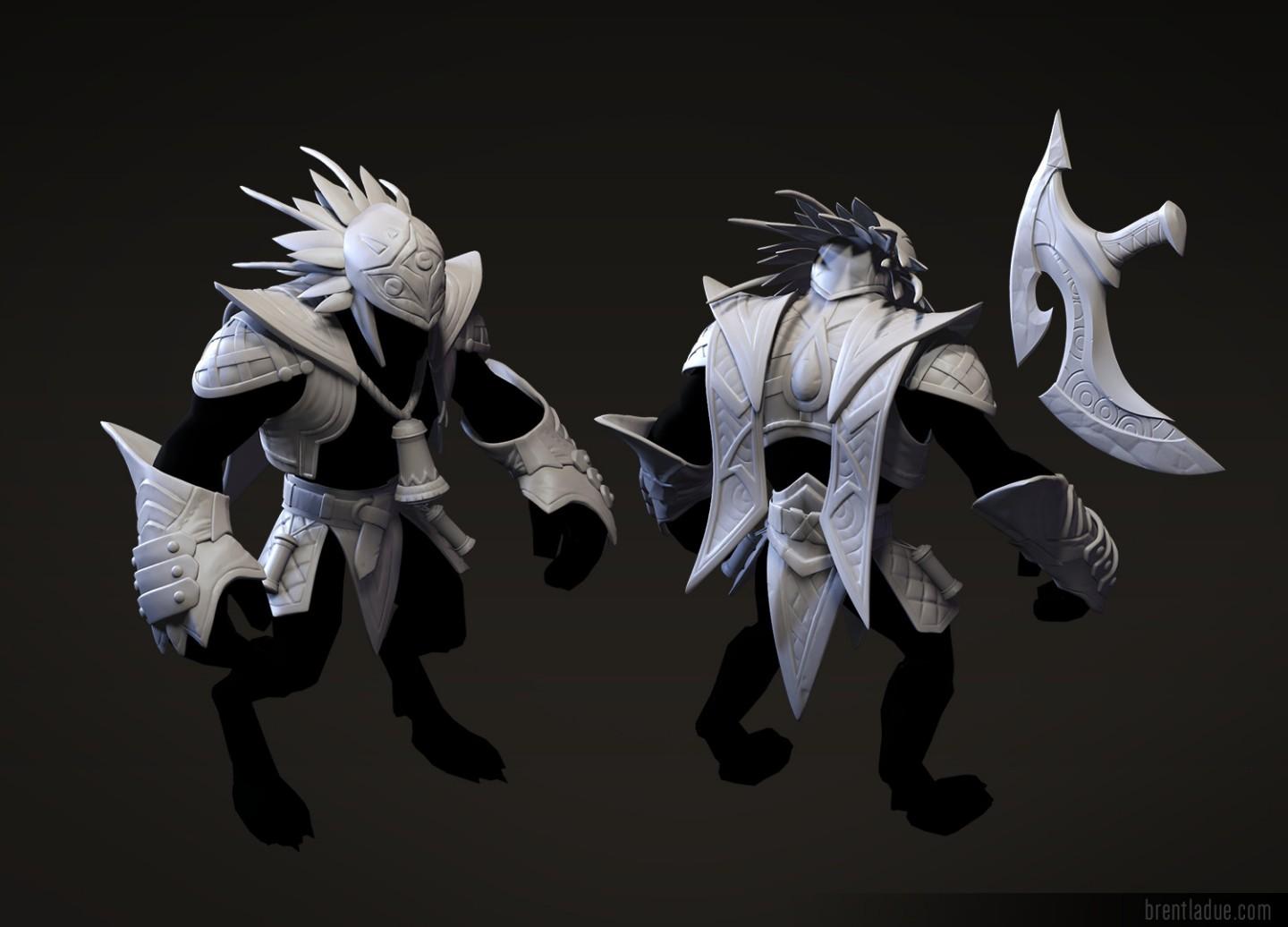 【元素推荐】美国角色艺术家Brent LaDue作品欣赏128p 风格化 人物 怪物 设计 https://www.element3ds ...