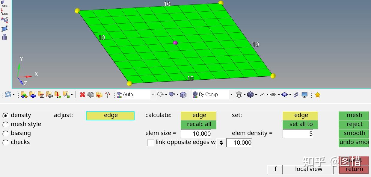 2D网格创建与编辑另辟蹊径——HyperMesh速通8 - 知乎
