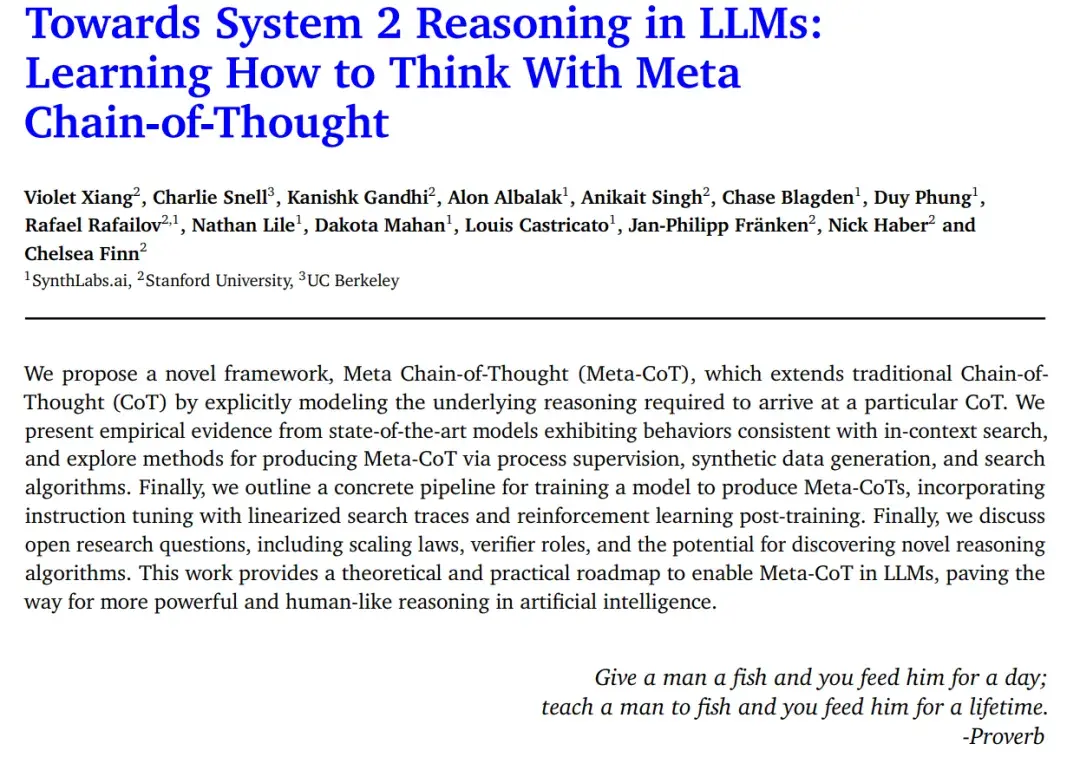 迈向System 2推理，100页论文硬核讲述Meta-CoT - 知乎