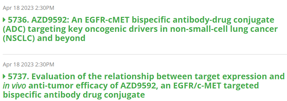 AACR2023| ADC药物及可用临床前动物模型 - 知乎