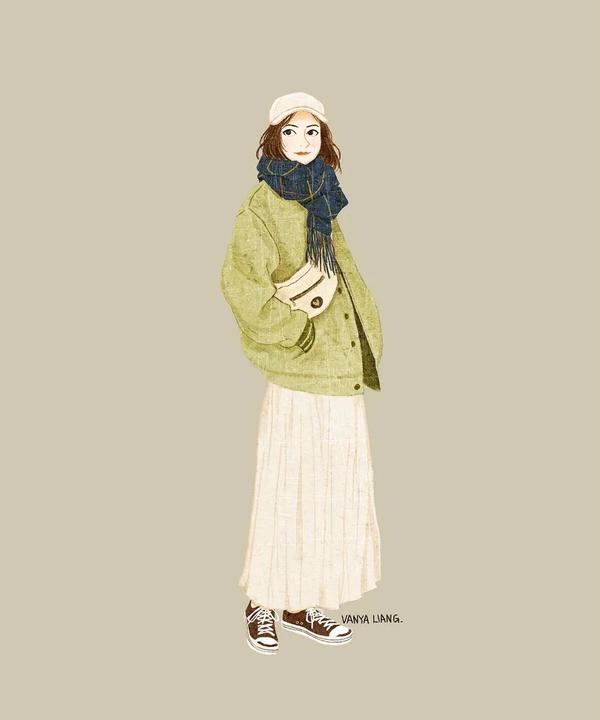 插画 | 服装穿搭术，来自国外插画师Vanya Liang的作品 - 知乎