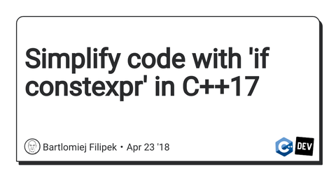 【C++札记】C++17 if-constexpr 提高代码可读性 - 知乎