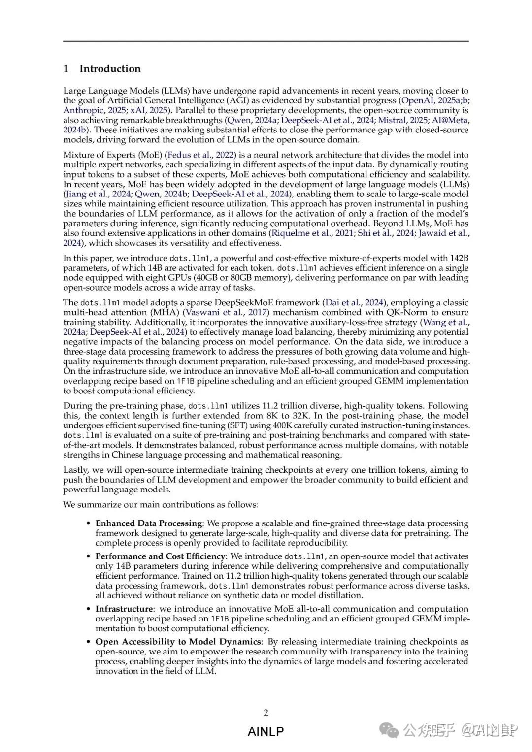 小红书Dots.llm1详解：一款高效且强大的混合专家模型，附技术报告英中对照版PDF - 知乎