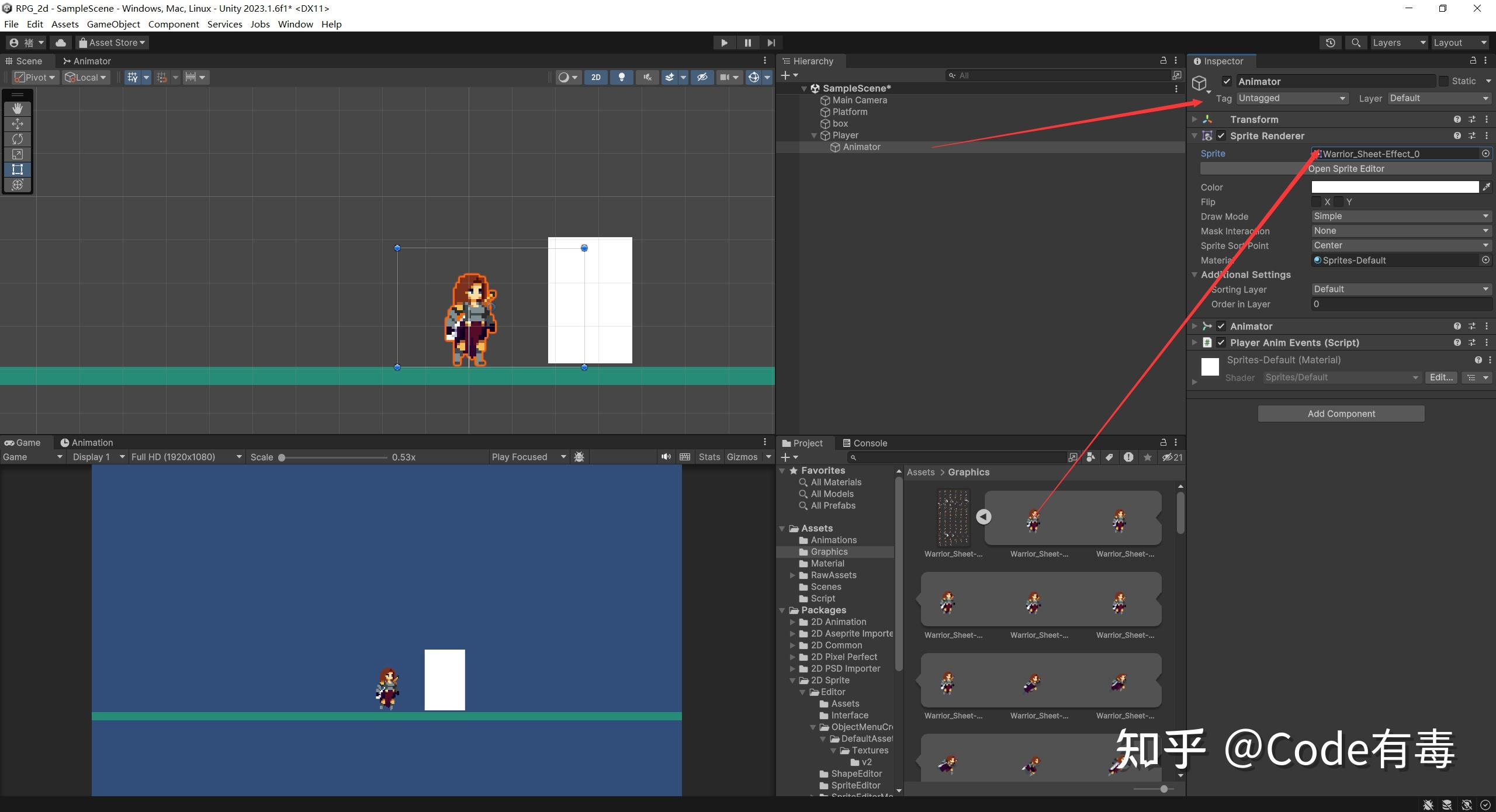 【2D-RPG】【Unity】【P0】添加玩家角色 - 知乎