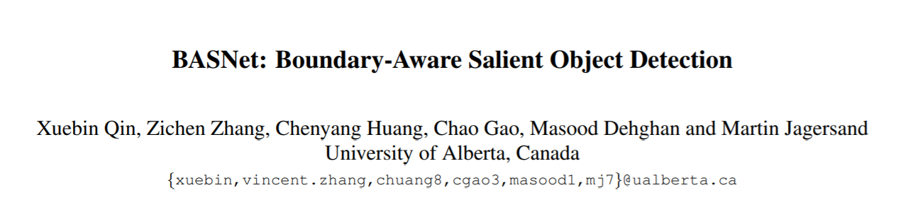CVPR2019 论文解读| BASNet：关注边界的显著性目标检测 - 知乎