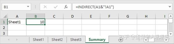 Excel查找和引用函数-Indirect 函数 - 知乎