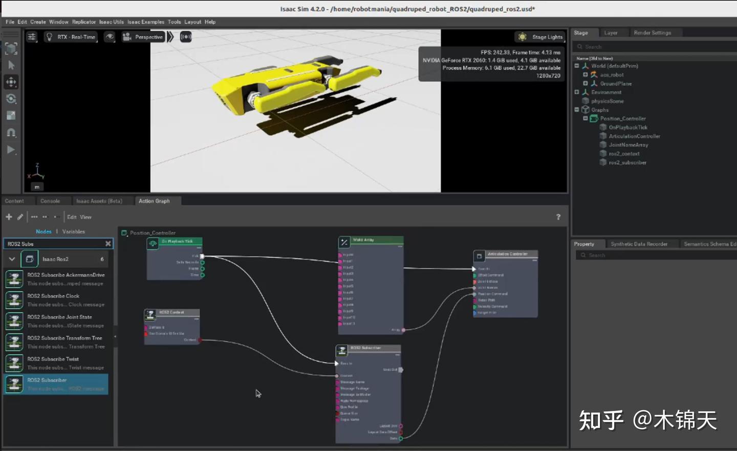 【Isaac Sim 4.5.0 & ROS2】Isaac_ROS2_tutorial - quadruped_robot_ROS2 - 知乎