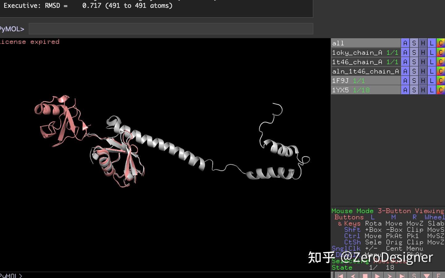 No.21.实例.1-PyMol.2-计算RMSD - 知乎
