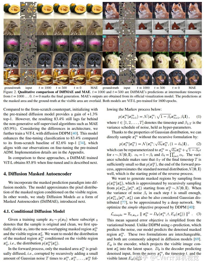 Meta新作DiffMAE：作为掩码自编码器的扩散模型 - 知乎