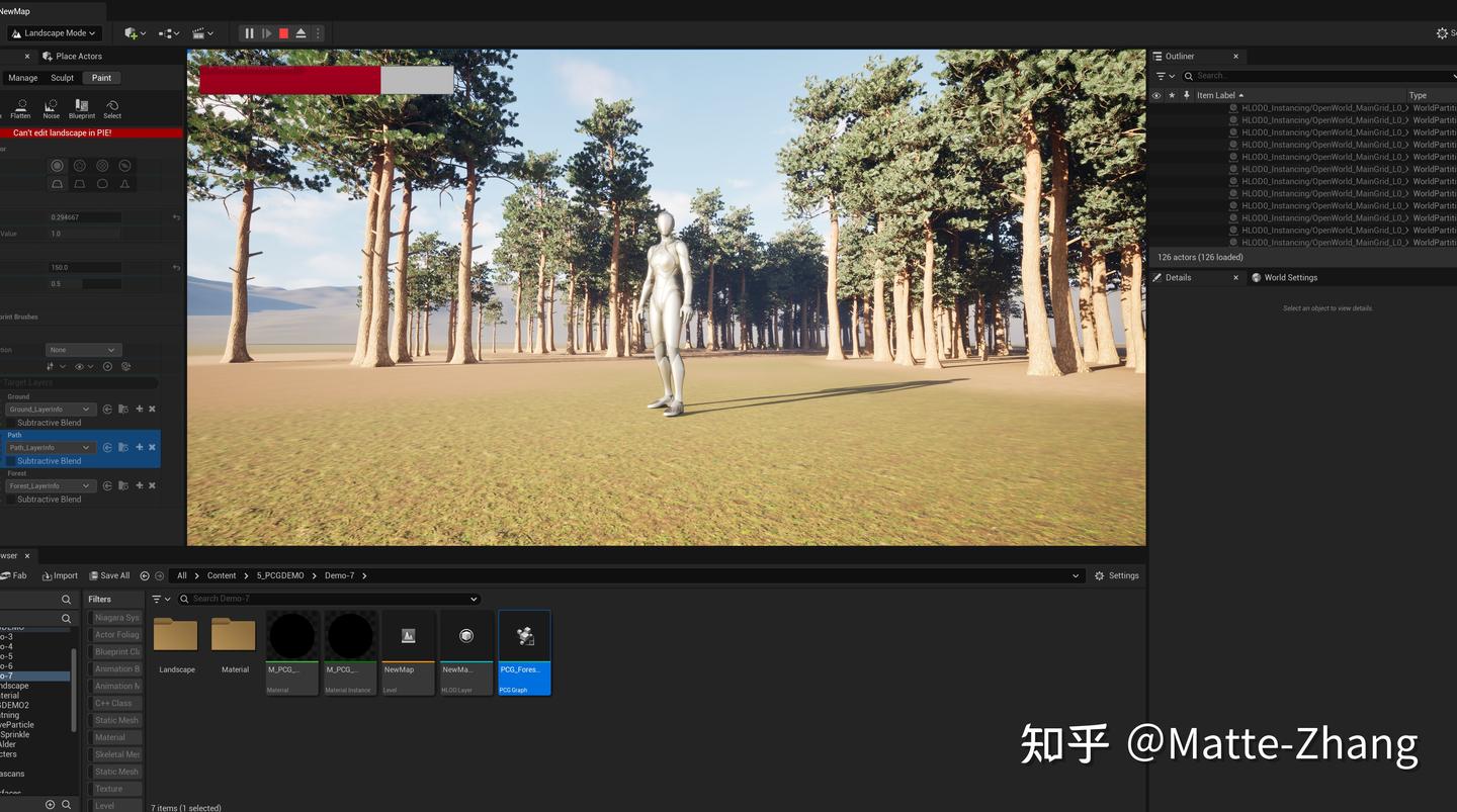 最新《UE5.5.3 创作秘籍：巧用地形 Layer 与 PCG，打造笔刷绘制的奇幻森林》 - 知乎