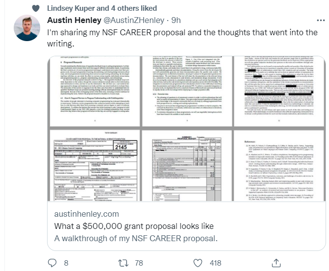 国自然基金正赶急？来看看美国版优青50万美元《NSF CAREER》项目本子怎么写，微软技术大牛前UT教授Austin申请心得 - 知乎