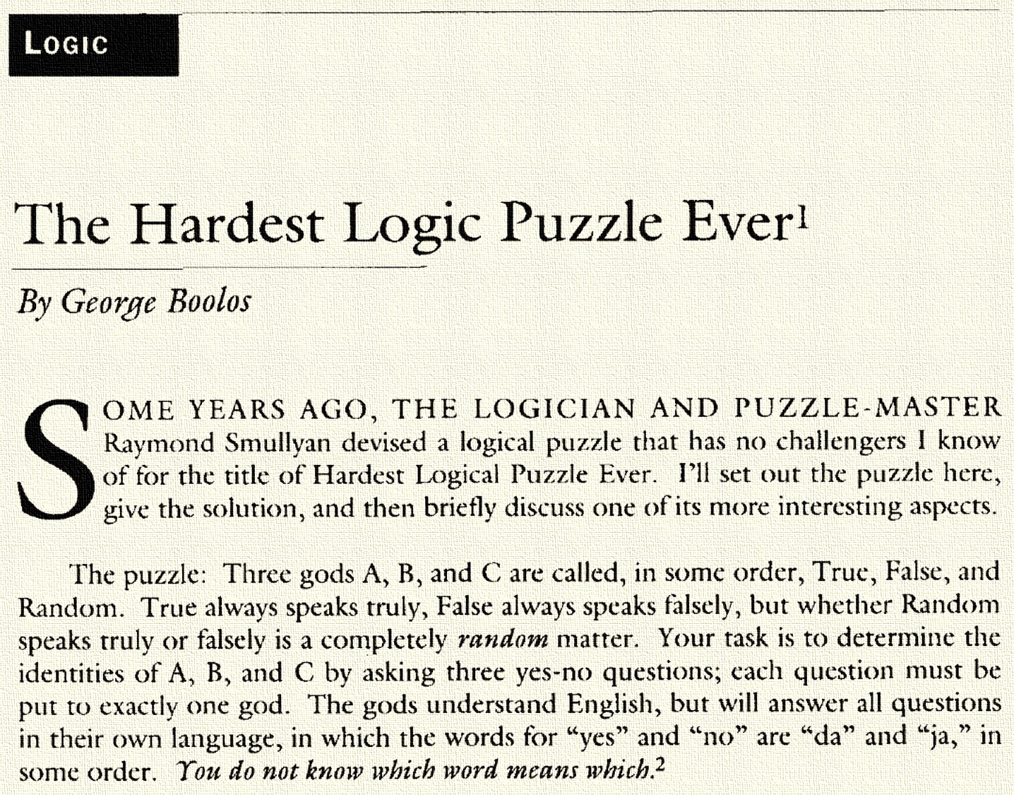 The Hardest Logic Puzzle Ever the-hardest-logic-puzzle-ever