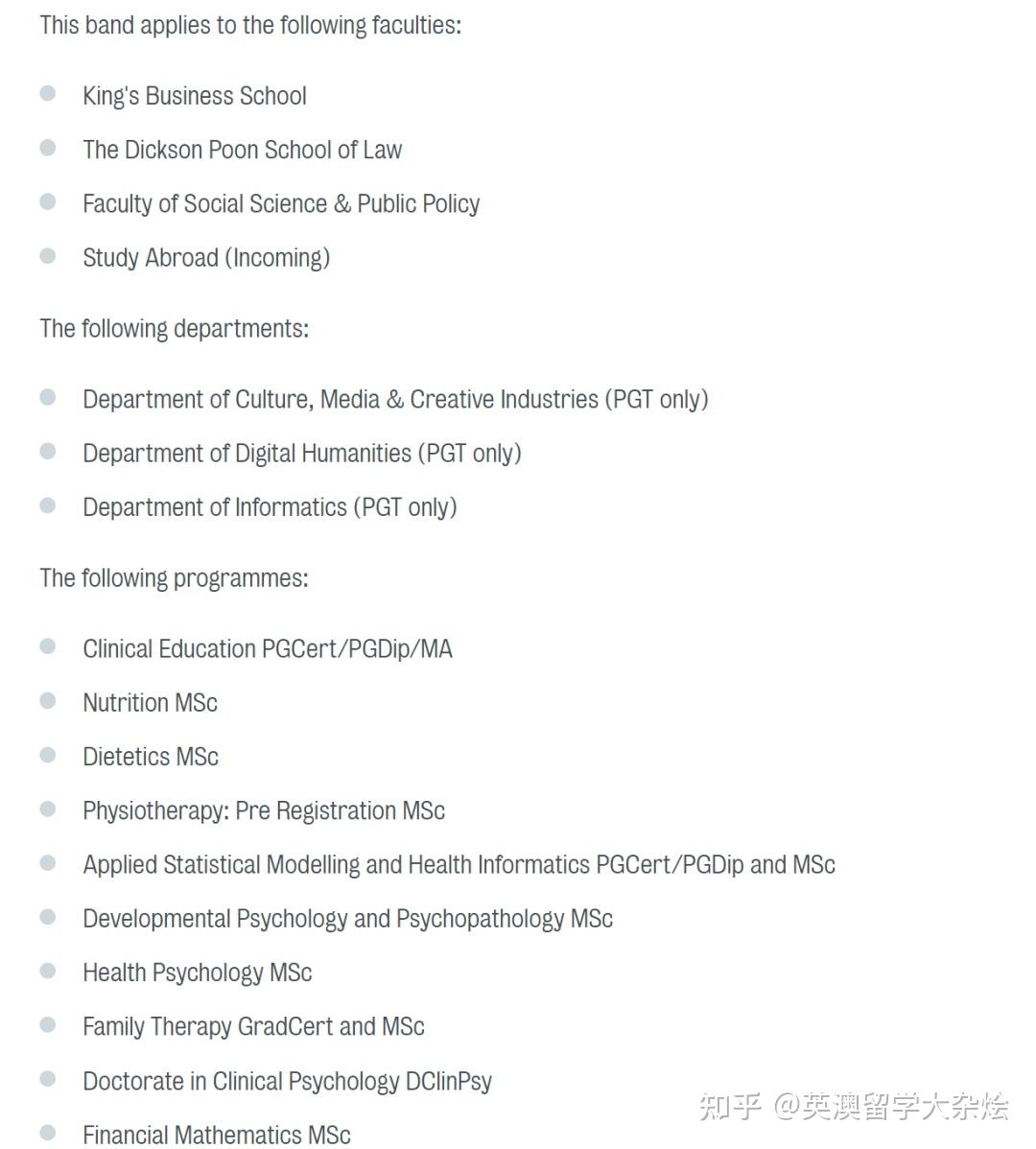 QS前100英国院校23fall硕士申请最低语言分数要求汇总 - 知乎
