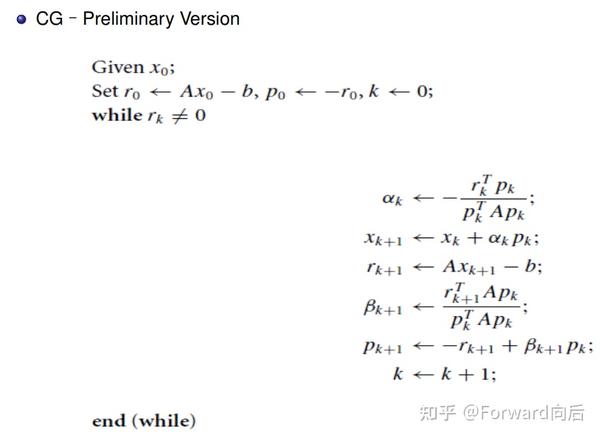 共轭梯度法——CG、PCG推导过程 - 知乎