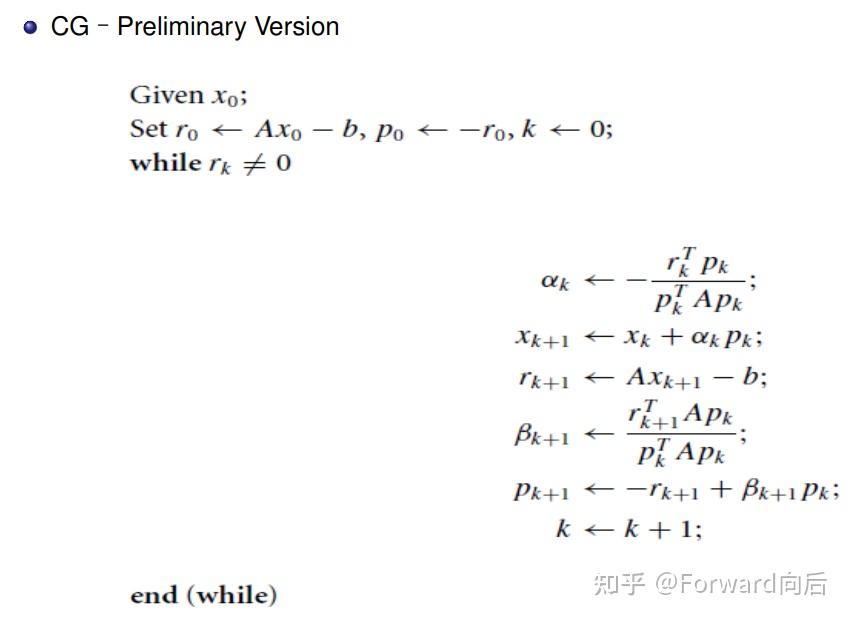 共轭梯度法——CG、PCG推导过程 - 知乎