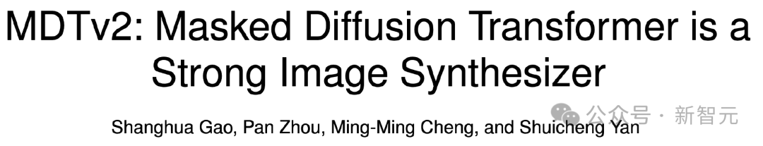 颜水成/程明明新作！Sora核心组件DiT训练提速10倍，Masked Diffusion Transformer V2开源 - 知乎