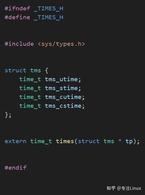 【Linux102】30-include/sys/times.h - 知乎