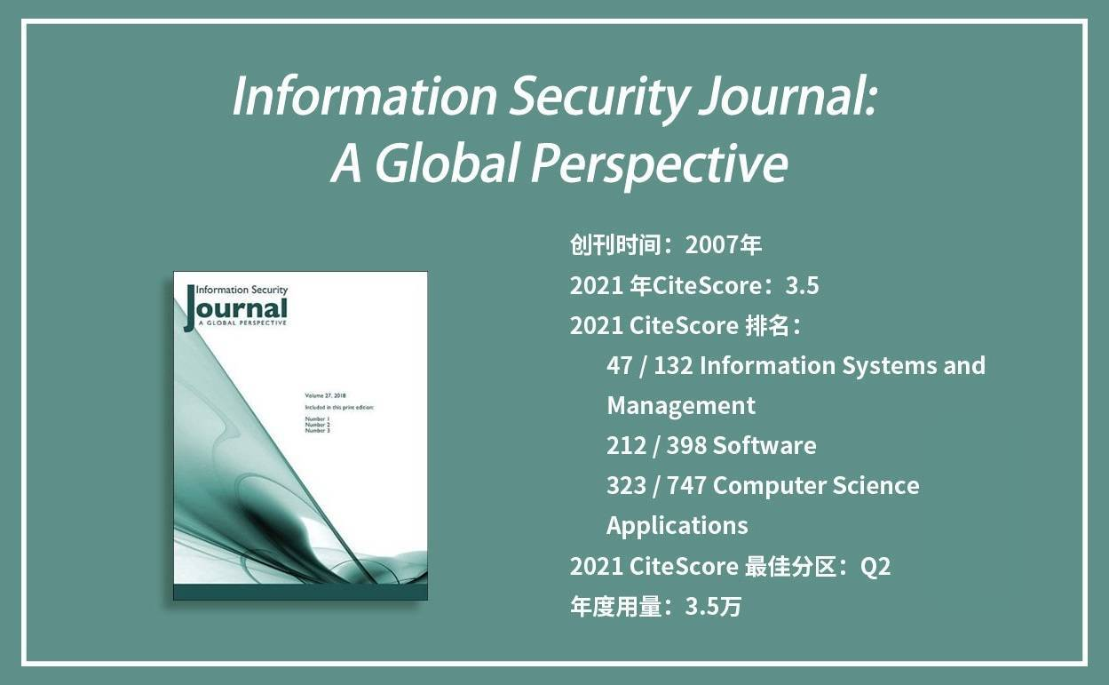 Information Security Journal A Global Perspective 