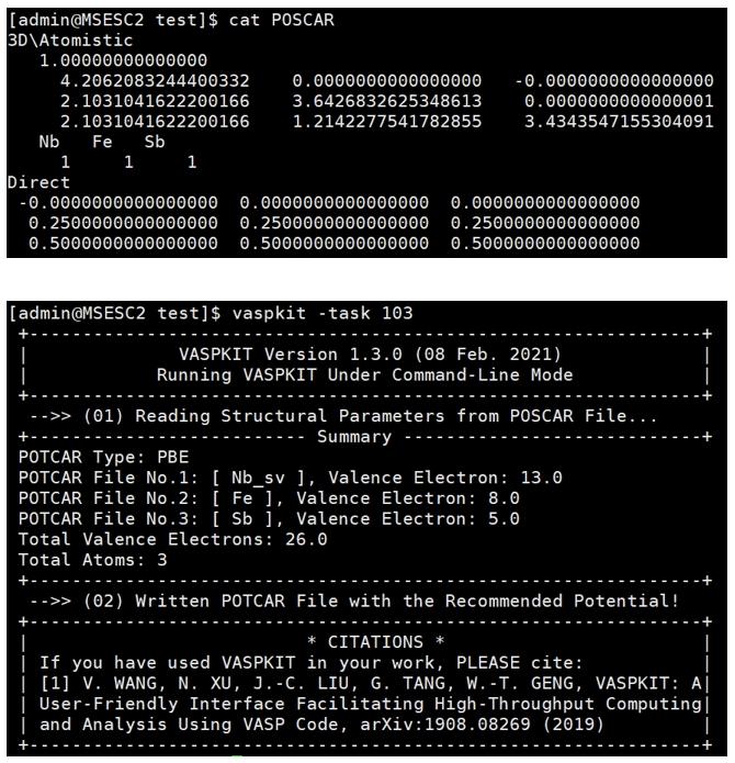 软件推荐（2）——使用VASPKIT快速进行结构优化到能带的计算 - 知乎