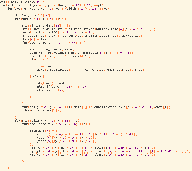 花一天写了个JPEG解码器，来整理一下JPEG格式的原理 - 知乎